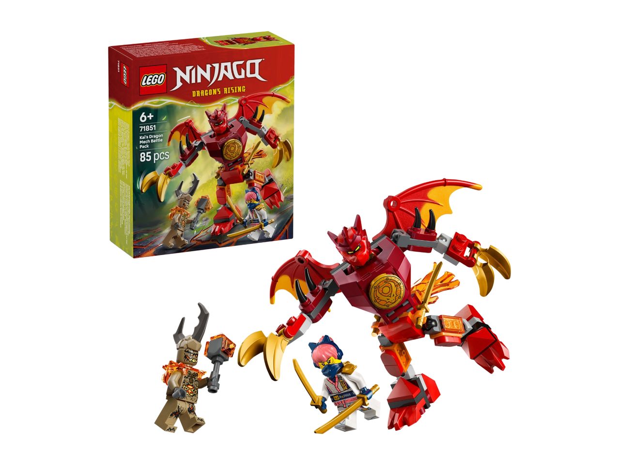 LEGO® NINJAGO Dragon's Rising - Kai's Dragon Mech Battle Pack Play Set ...