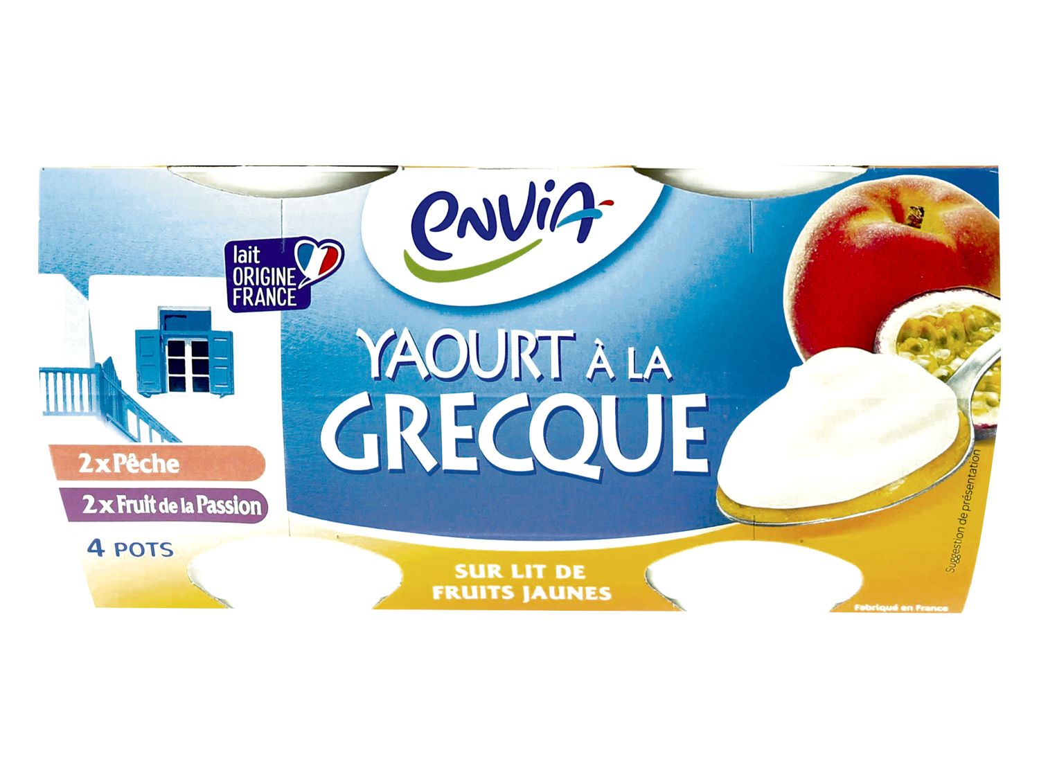 Yaourts à la grecque sur lit de pêche/passion | LIDL