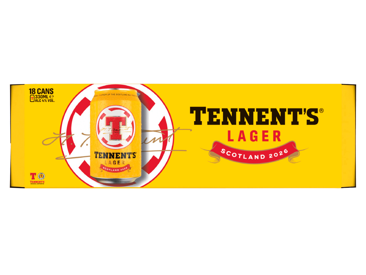 TENNENT'S Lager 4%, 18 x 330ml | Lidl