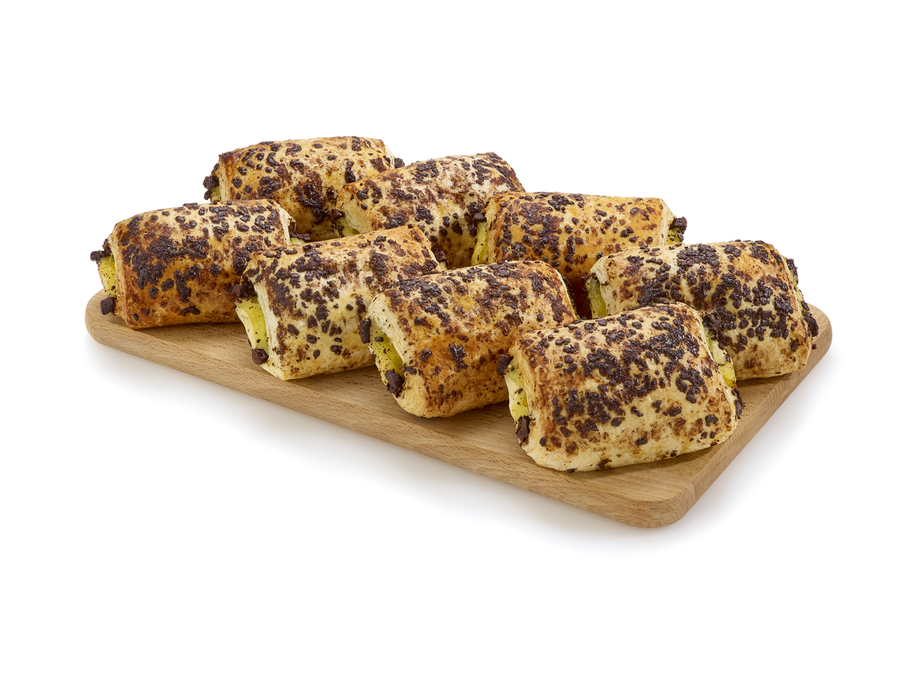 Petit pain au chocolat à la crème vanille