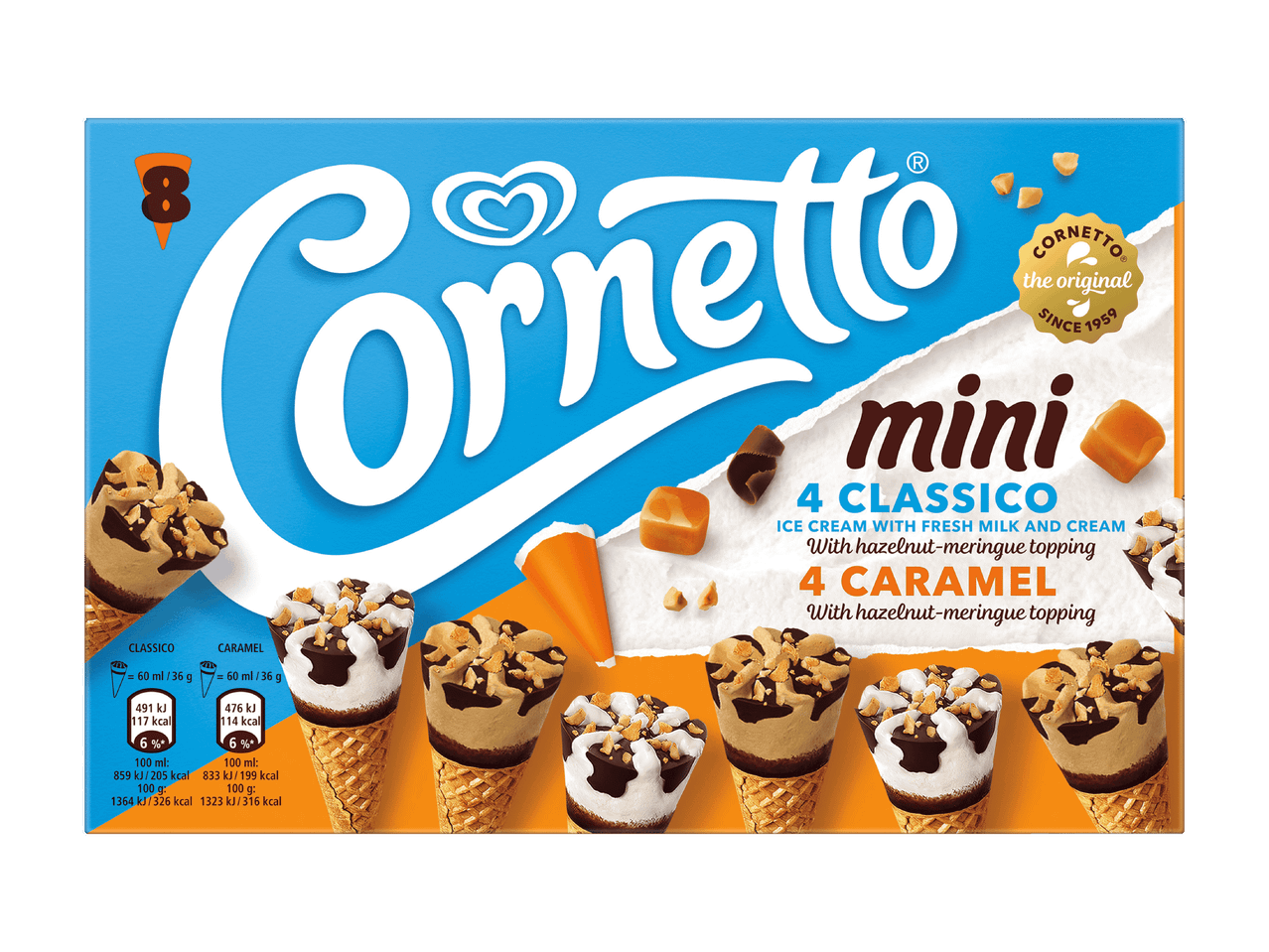 Langnese Cornetto mini Classico/Caramel