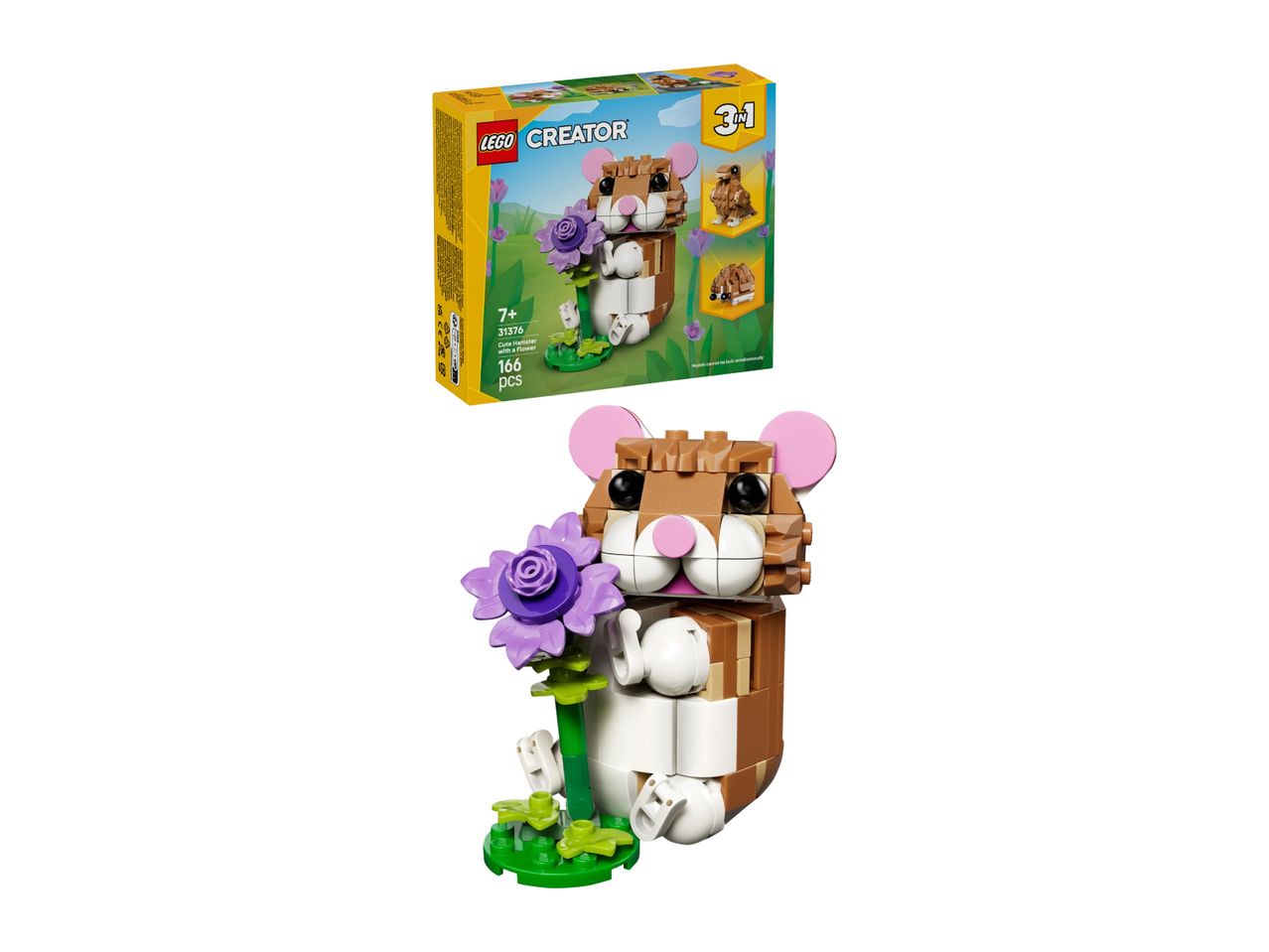 LEGO® CREATOR Cute Hamster With A Flower Play Set | Lidl