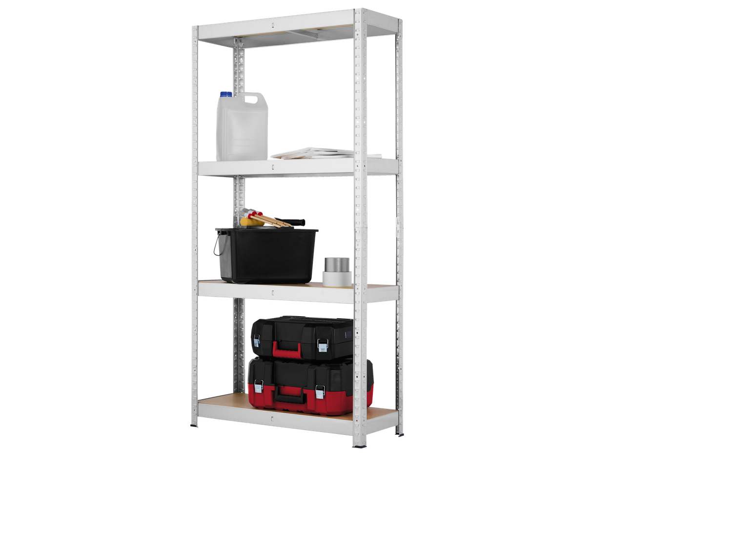 Lidl metal shelving unit store