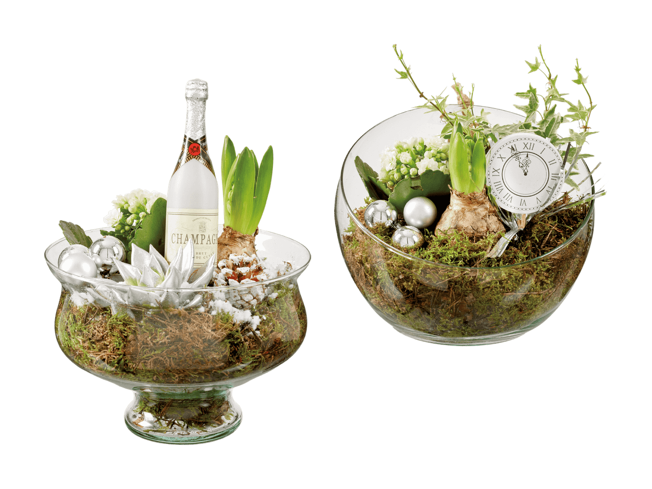 Arrangement de Nouvel An en bocal