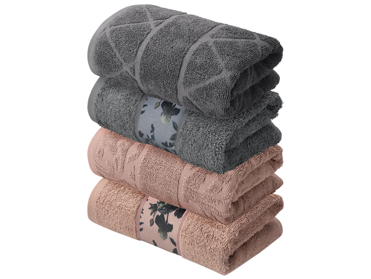 Serviettes de toilette en éponge