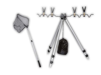 Extendable Aluminium Fishing Rod Rest / Fishing Net