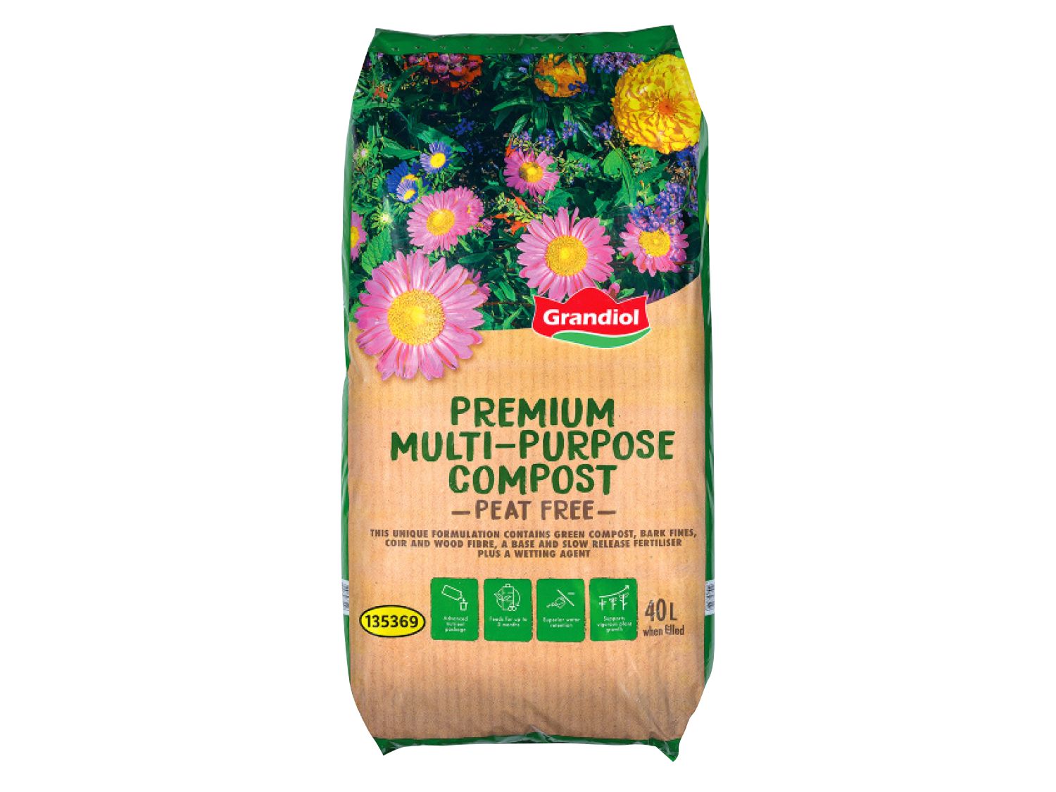 Grandiol 40L Premium Multi-Purpose Compost Peat Free | Lidl