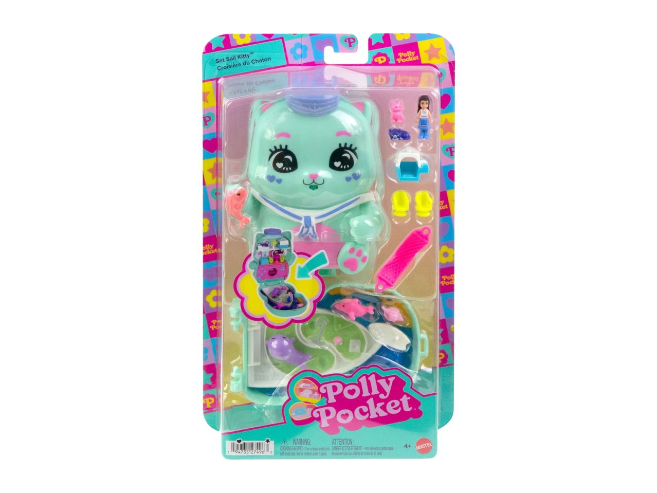 Polly Pocket Compact - Set Sail Kitty