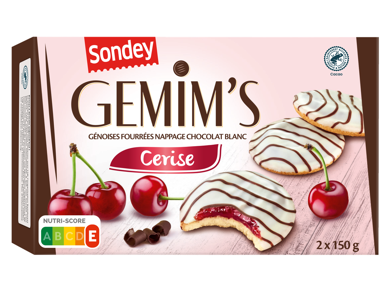 Soft cake cerise