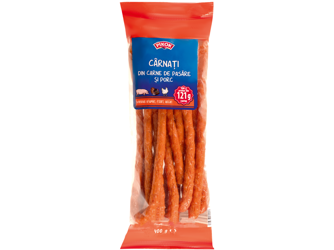 PIKOK Cârnați porc / pasăre și porc | Lidl