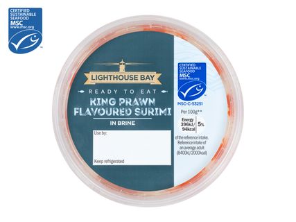 Lighthouse Bay MSC Surimi Style Prawns | LIDL