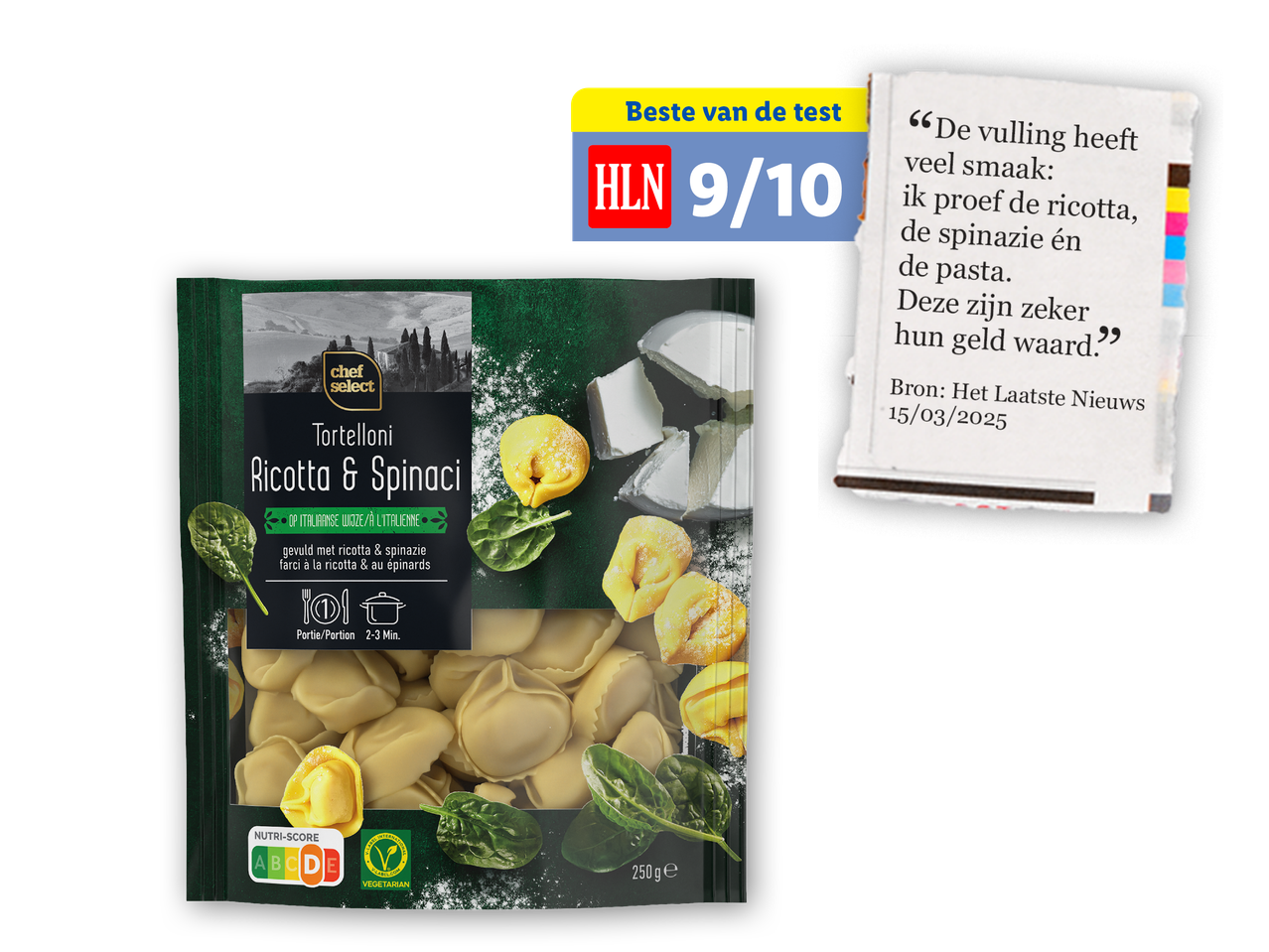 Tortelloni ricotta-spinazie | Lidl
